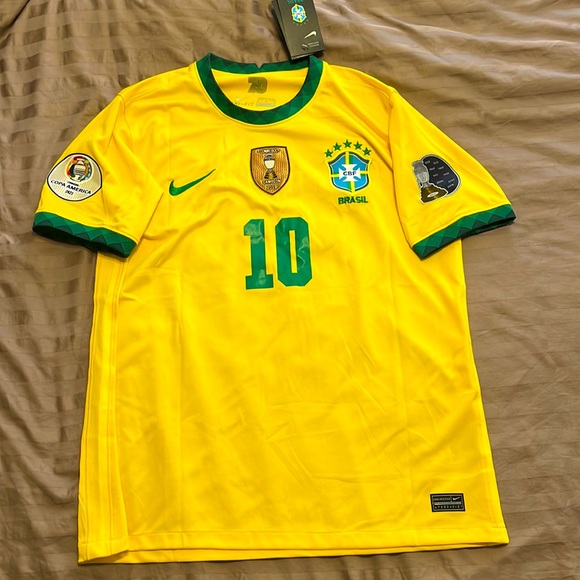 Shirts | Neymar Jr Brazil Jersey Copa America Mens Medium | Poshmark